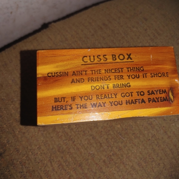 Other | Vintage Cuss Box | Poshmark